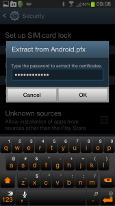 EAP-TLS Certificates for Wireless on Android