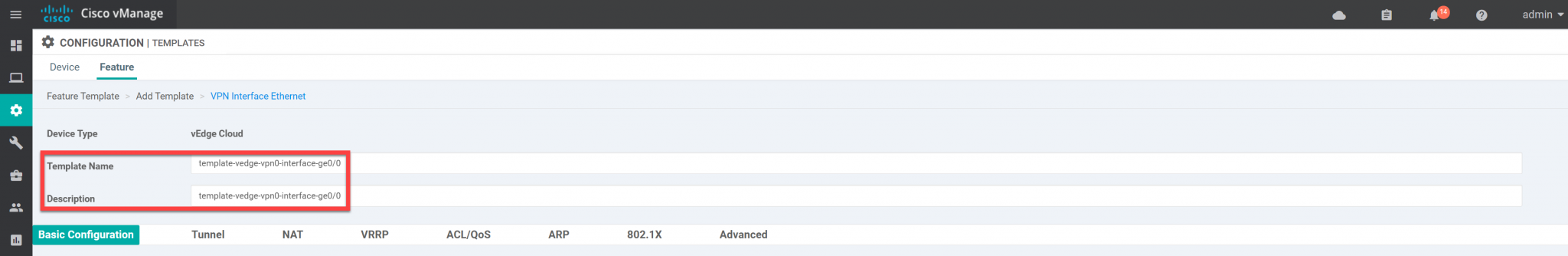 Cisco SD-WAN Device and Feature Templates