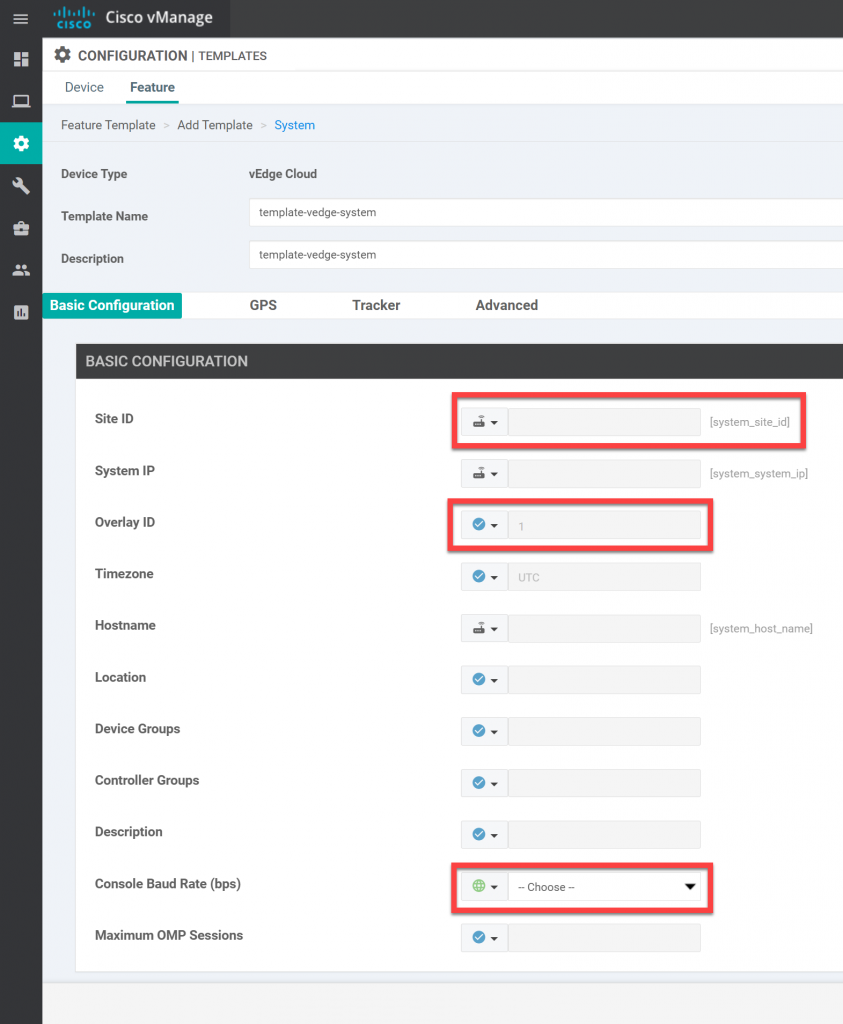 Cisco SD-WAN Device and Feature Templates
