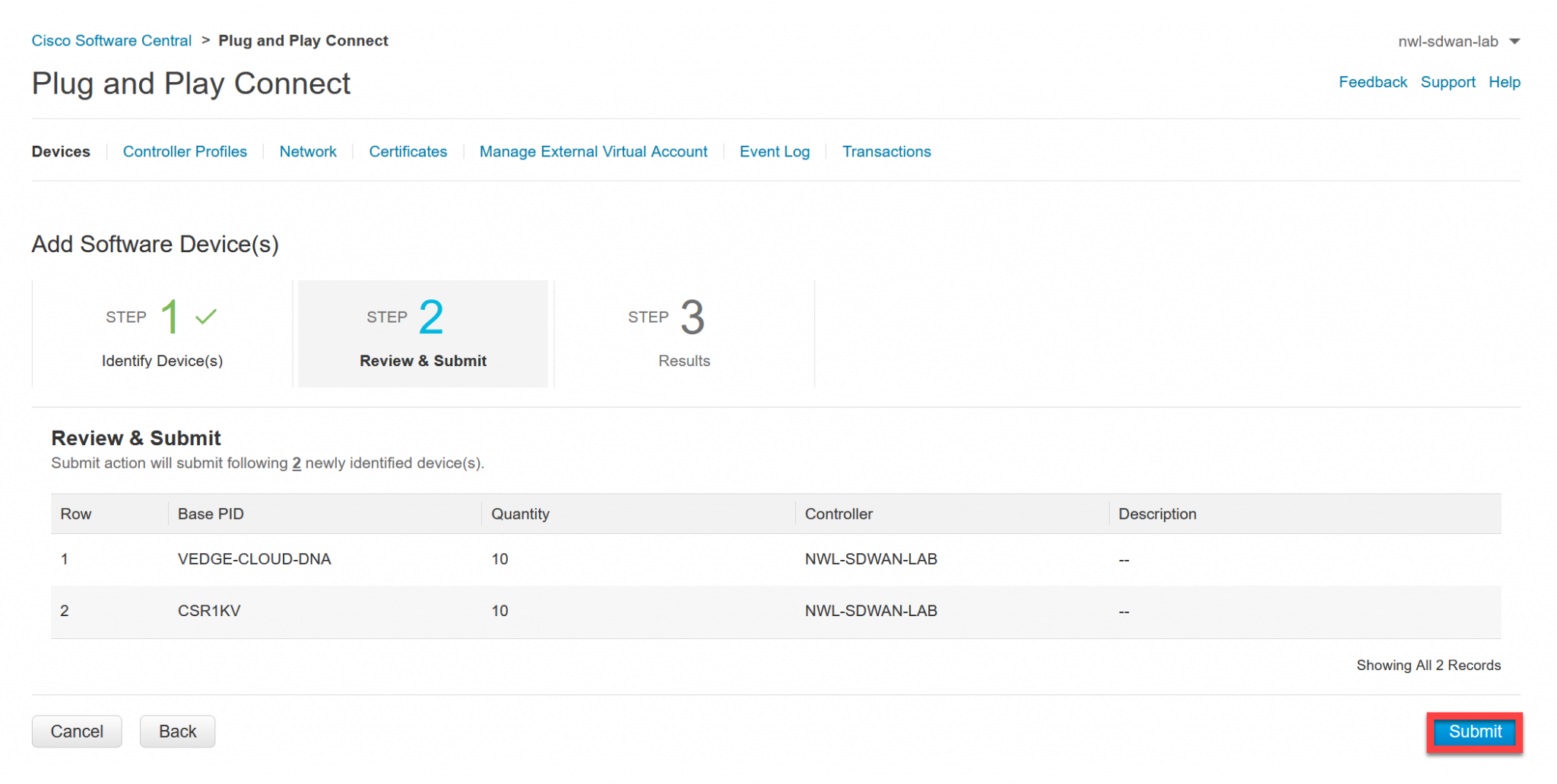 Cisco SD-WAN Plug and Play Connect Device Licenses