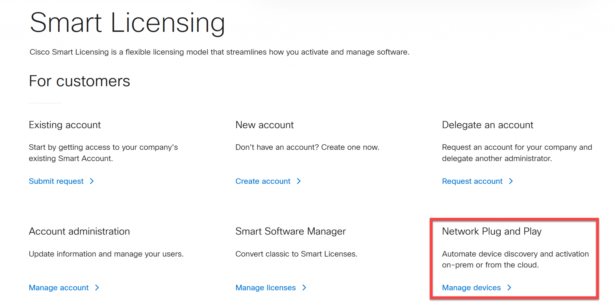 Cisco SD-WAN Plug and Play Connect Device Licenses
